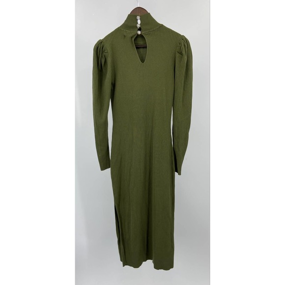 Who What Wear | Dresses | Nwt Who What Wear Green Ribbed Maxi Dress ...